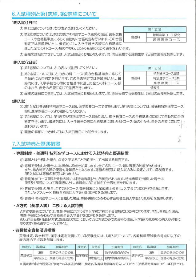 2026年度生徒募集要項